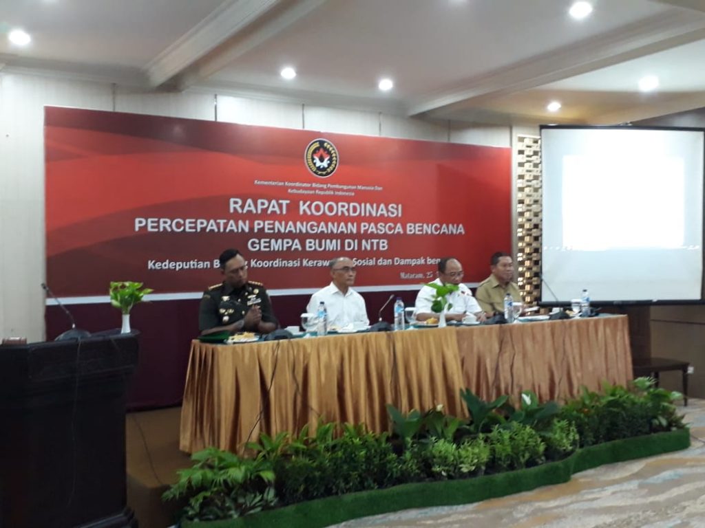 Deputi Kemenko PMK RI Pimpin Rakor Percepatan Penanganan Pasca Bencana Gempa Bumi NTB - anews